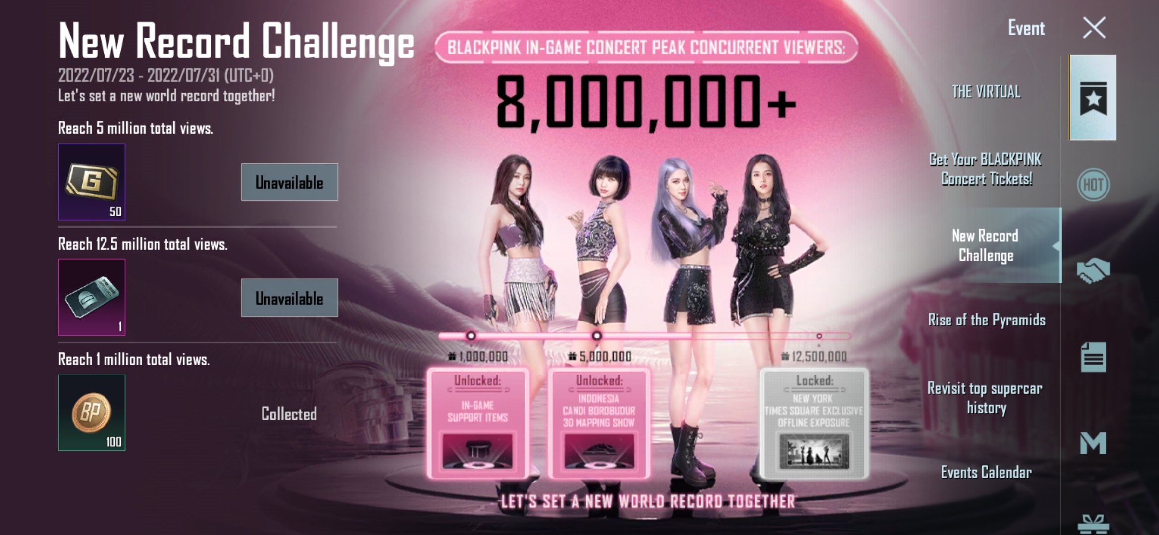 Piston The Blackpink New Record Challenge Is Already At 8million But I Still Cant Collect The 