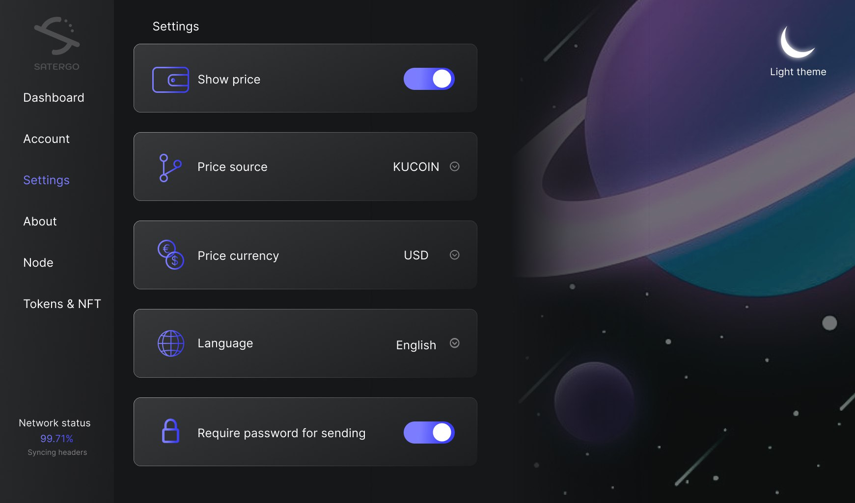 How can I merge my main wallet address to my node..? - Ergo Platform