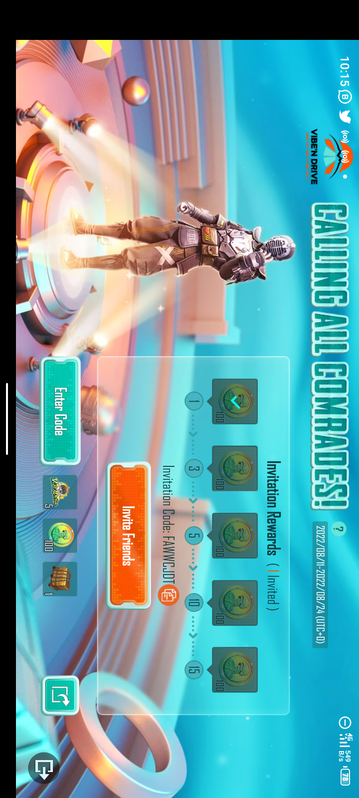 Would send popularity to people who use my vibe n drive code ! - PUBG ...