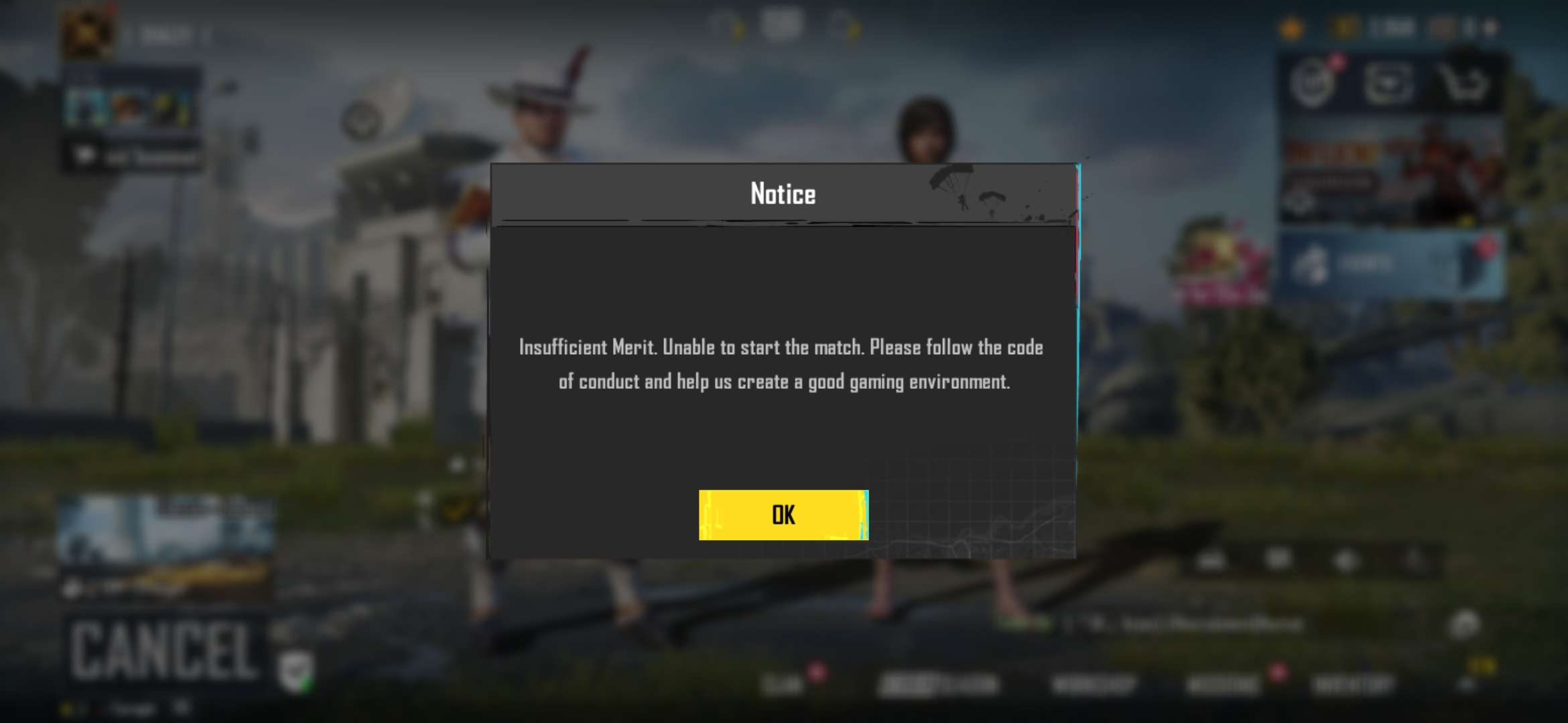 Does anyone know what that means? And how do you solve a problem? - PUBG MOBILE