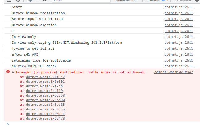 feel free to pull the branch and poke around at the BlankWindowWasm project - Silk.NET