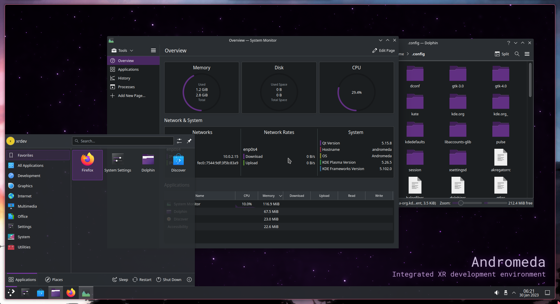 andromeda dev environment - Stardust XR
