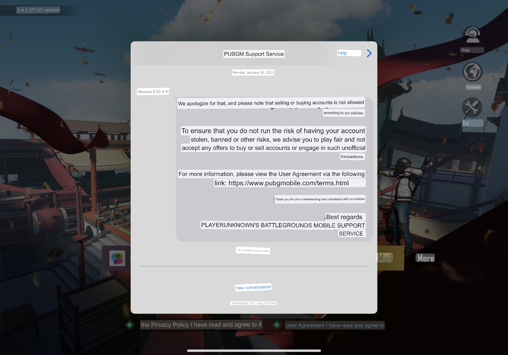 Hello! How may we help you, @𝓑𝓐𝓢𝓢𝓔𝓜 and @Ervin? - PUBG MOBILE