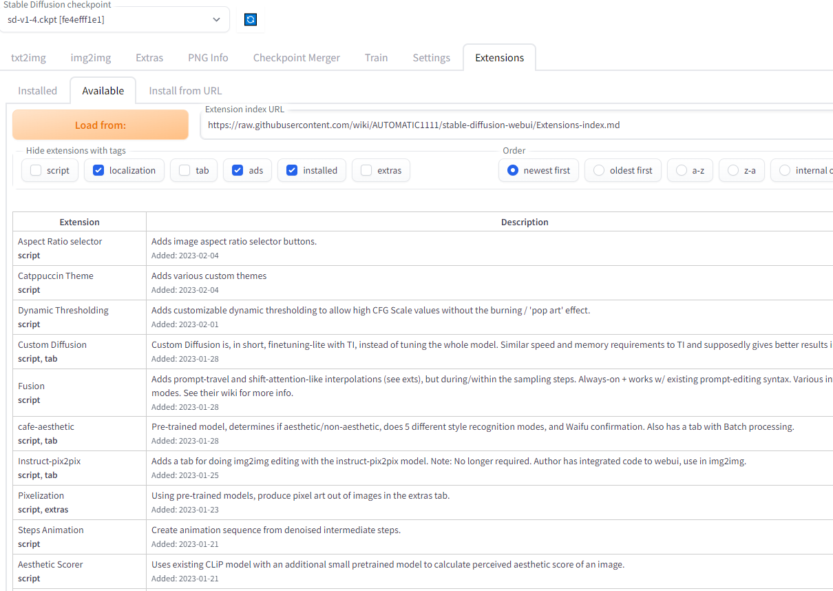 https://raw.githubusercontent.com/wiki/AUTOMATIC1111/stable-diffusion-webui/Extensions-index.md ...
