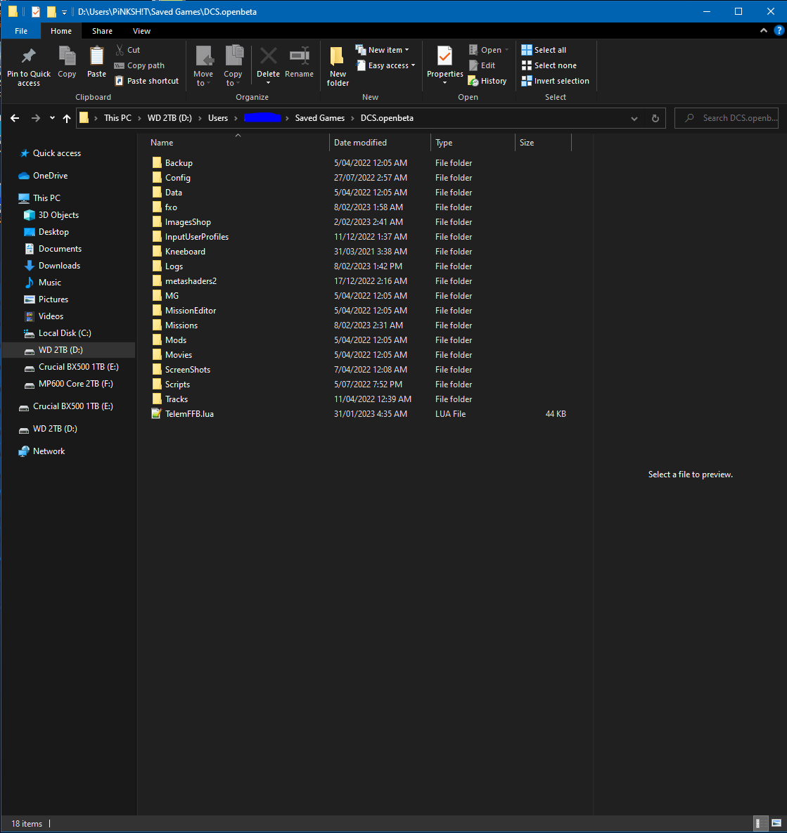Hmm, looks like main.py script did not install the lua stuff. Is there a telemFFB.lua in the ...