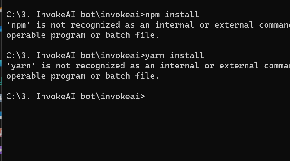 open cmd in InvokeAI folder - Software Engineering Courses (SECourses)