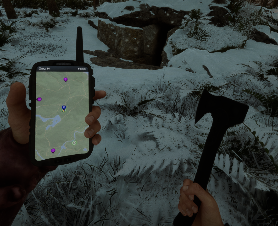 how do you get rid of the blinking marker? ive already been in the cave - Sons Of | The Forest