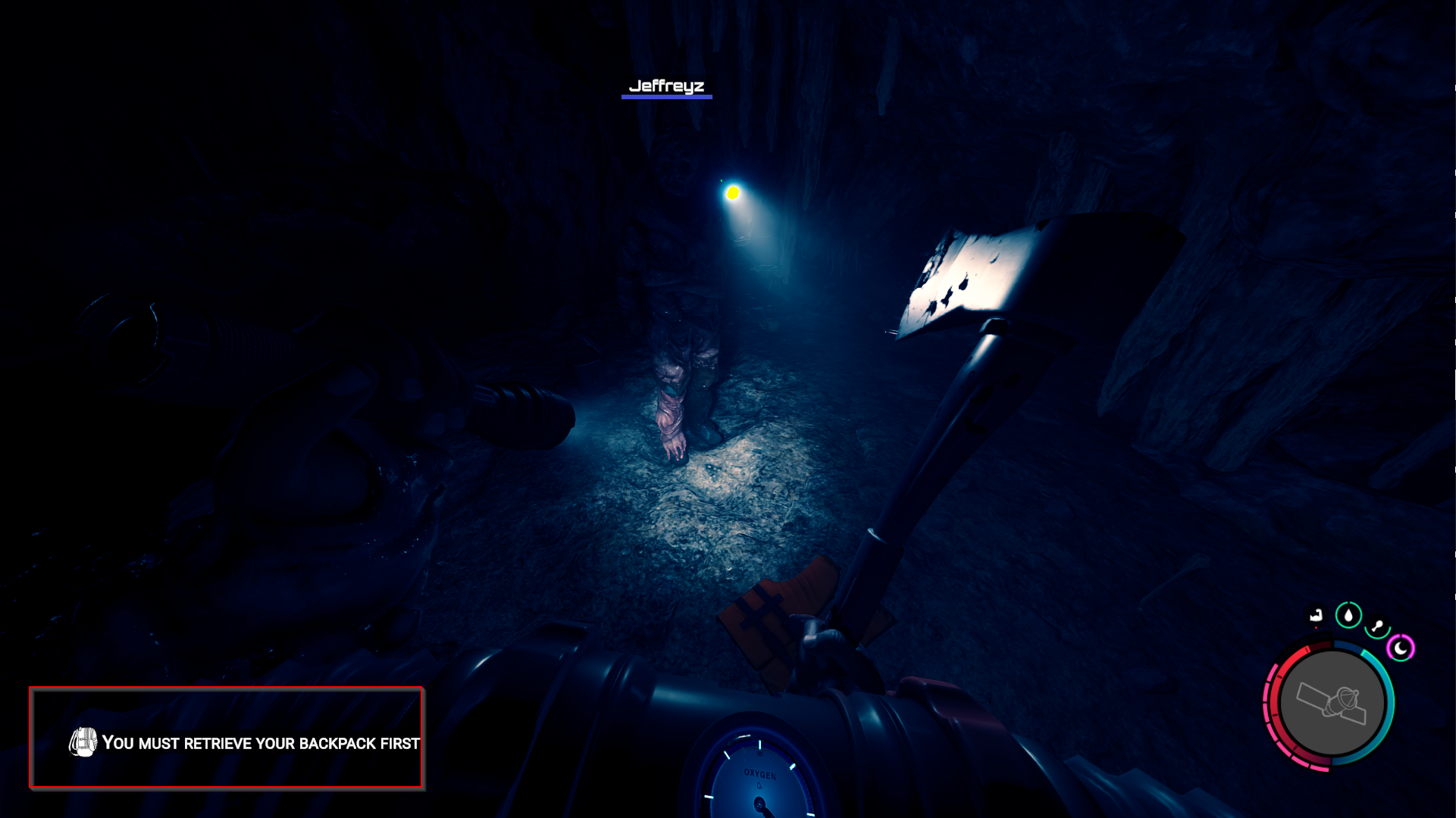 backpack is gone :/ what should I do - Sons Of | The Forest