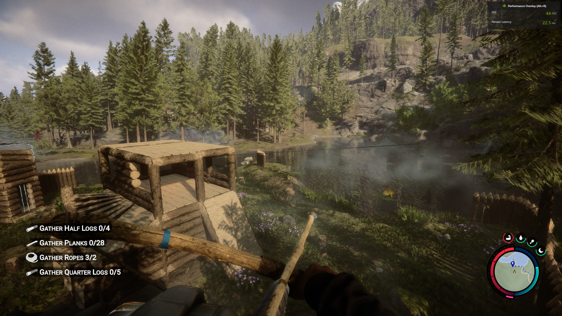 Build a si gle log for ramp - Sons Of | The Forest