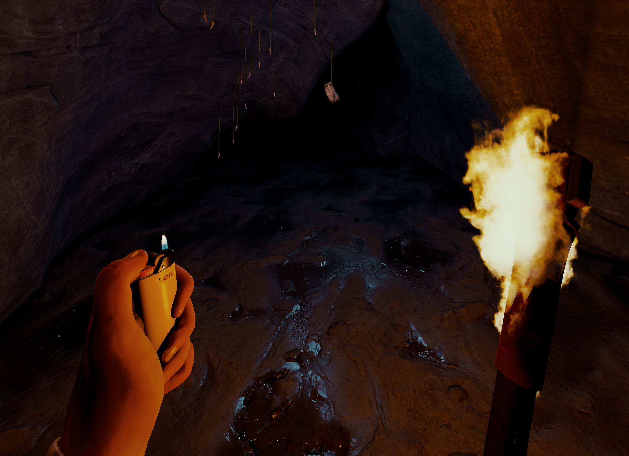 ok this is amazing, my axe is on fire - Sons Of | The Forest