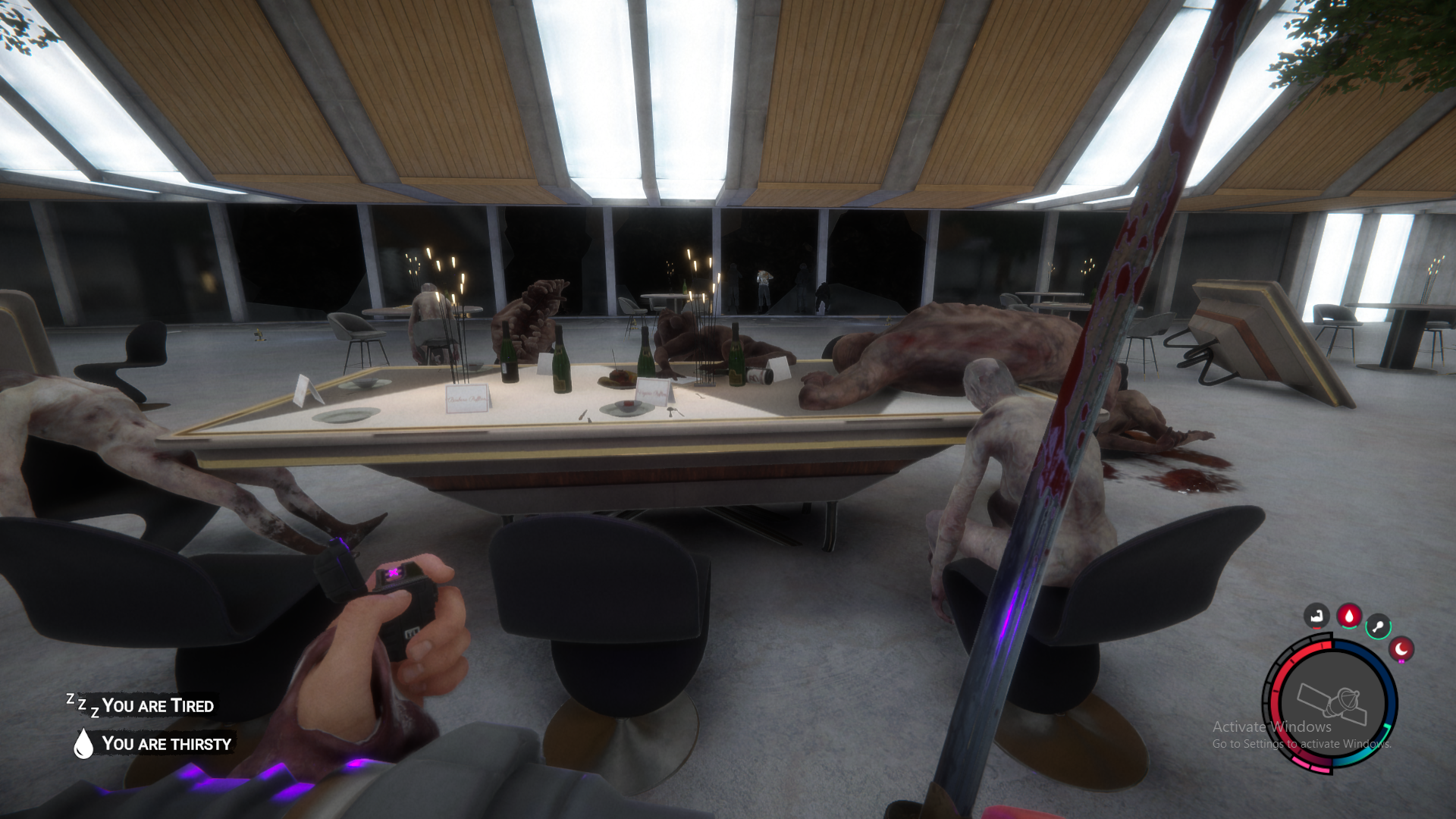 I wonder if I can make like an auto-cannibal farm, like, a square in ...