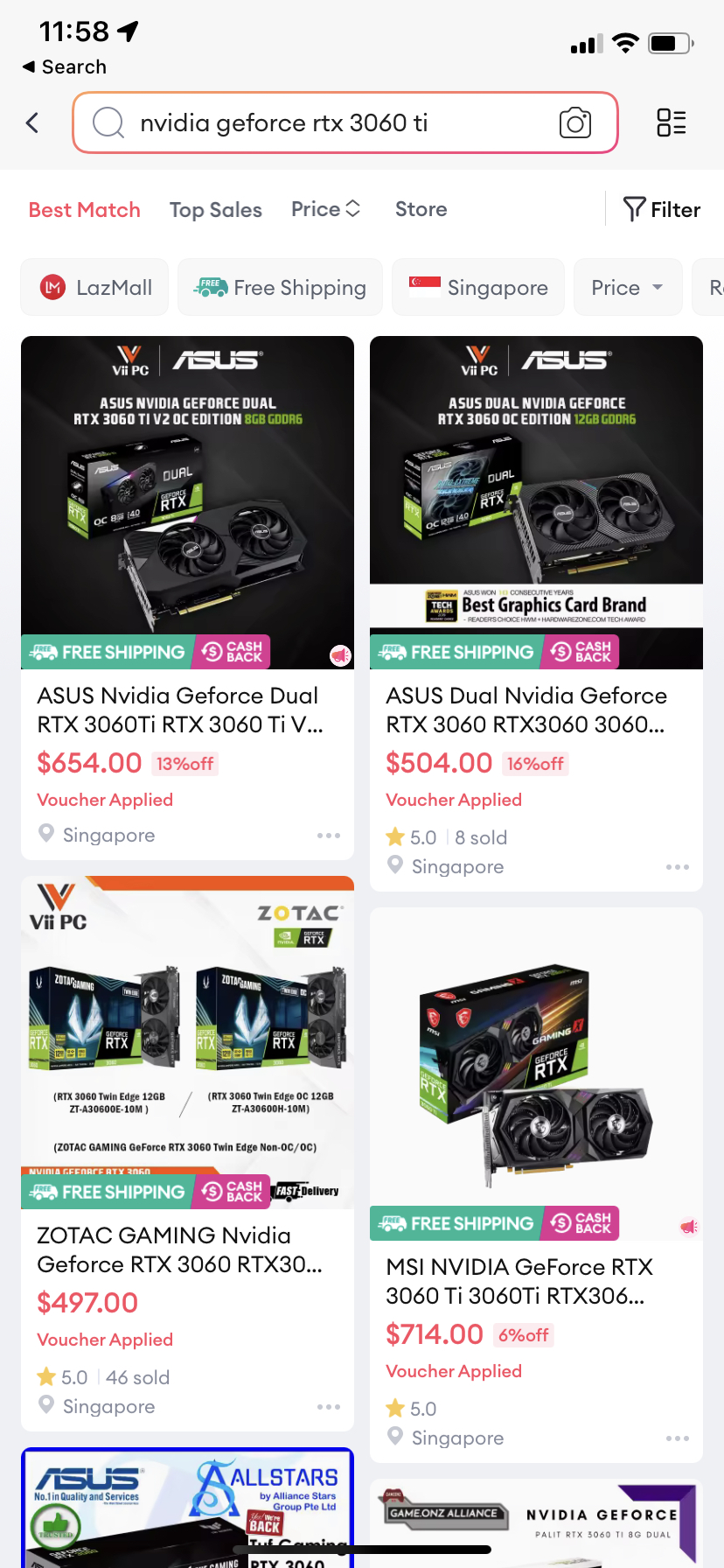 A worthwhile upgrade from his 1660? The 3060 is only 47% faster whereas ...