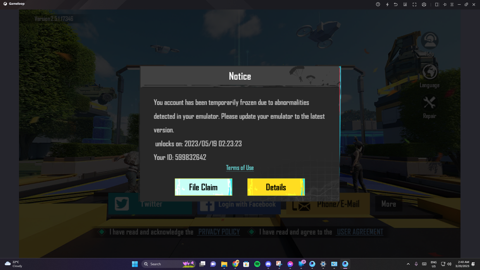 hello i don't have the "offer" button on the bugatti event can someone ...