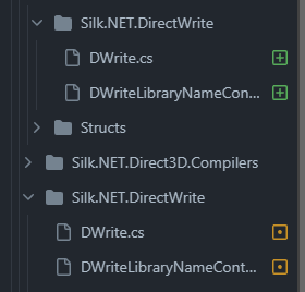 @baebey you still haven't pushed the generator.json changes that move DirectWrite into the ...