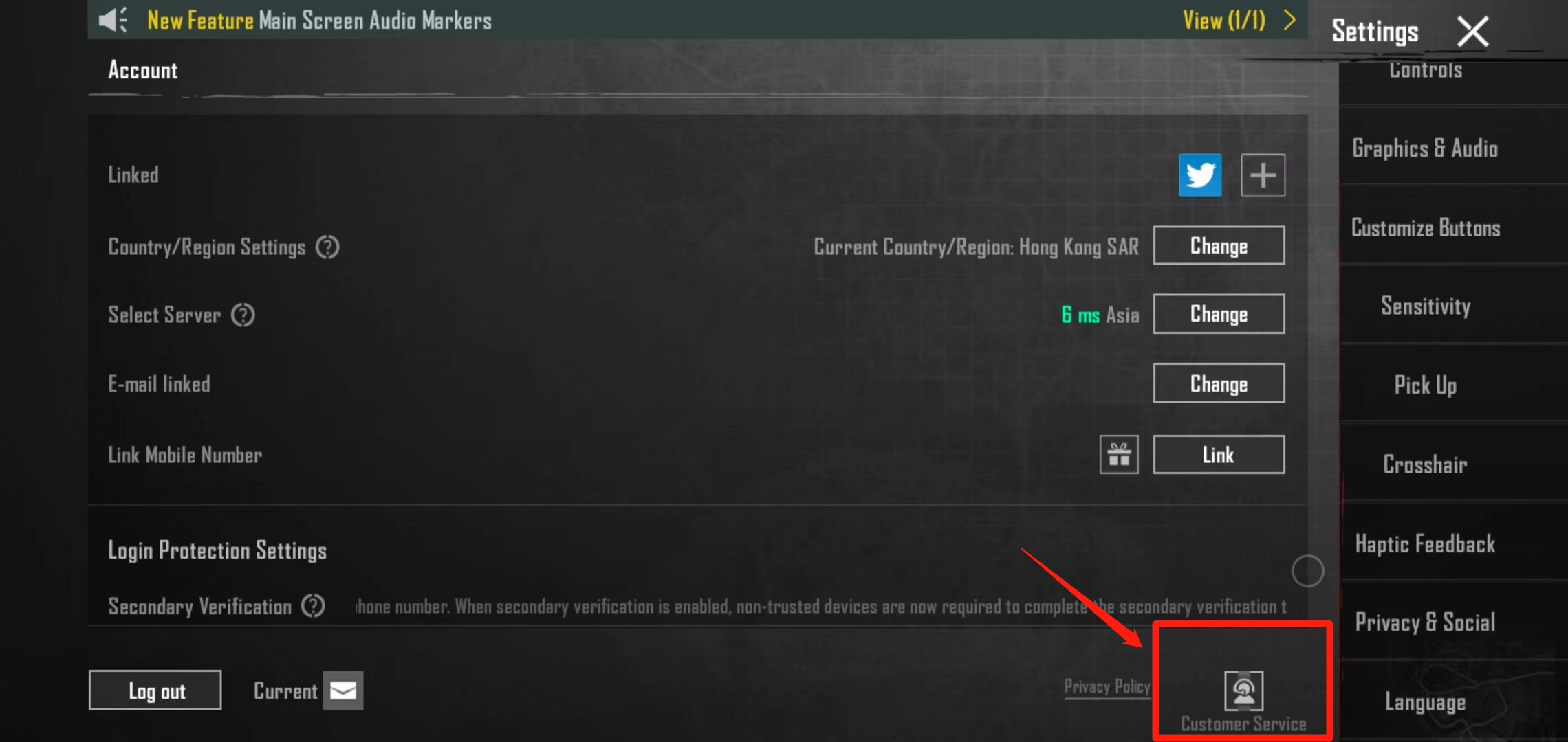 Graphic settings of the game can be changed through your Game settings ...