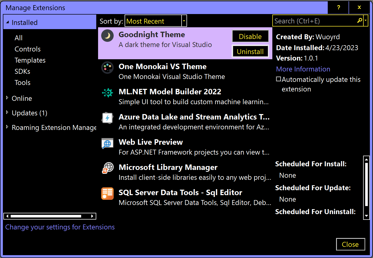 Marketplace-downloaded themes not showing up after installation in VS ...