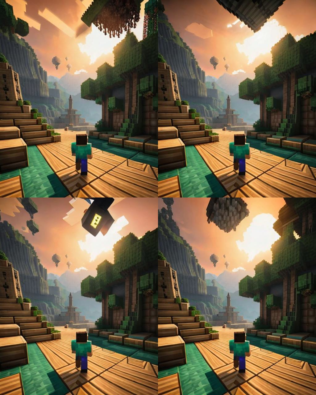 **minecraft player in hardcore world pvp with creeper 8k detailed ...