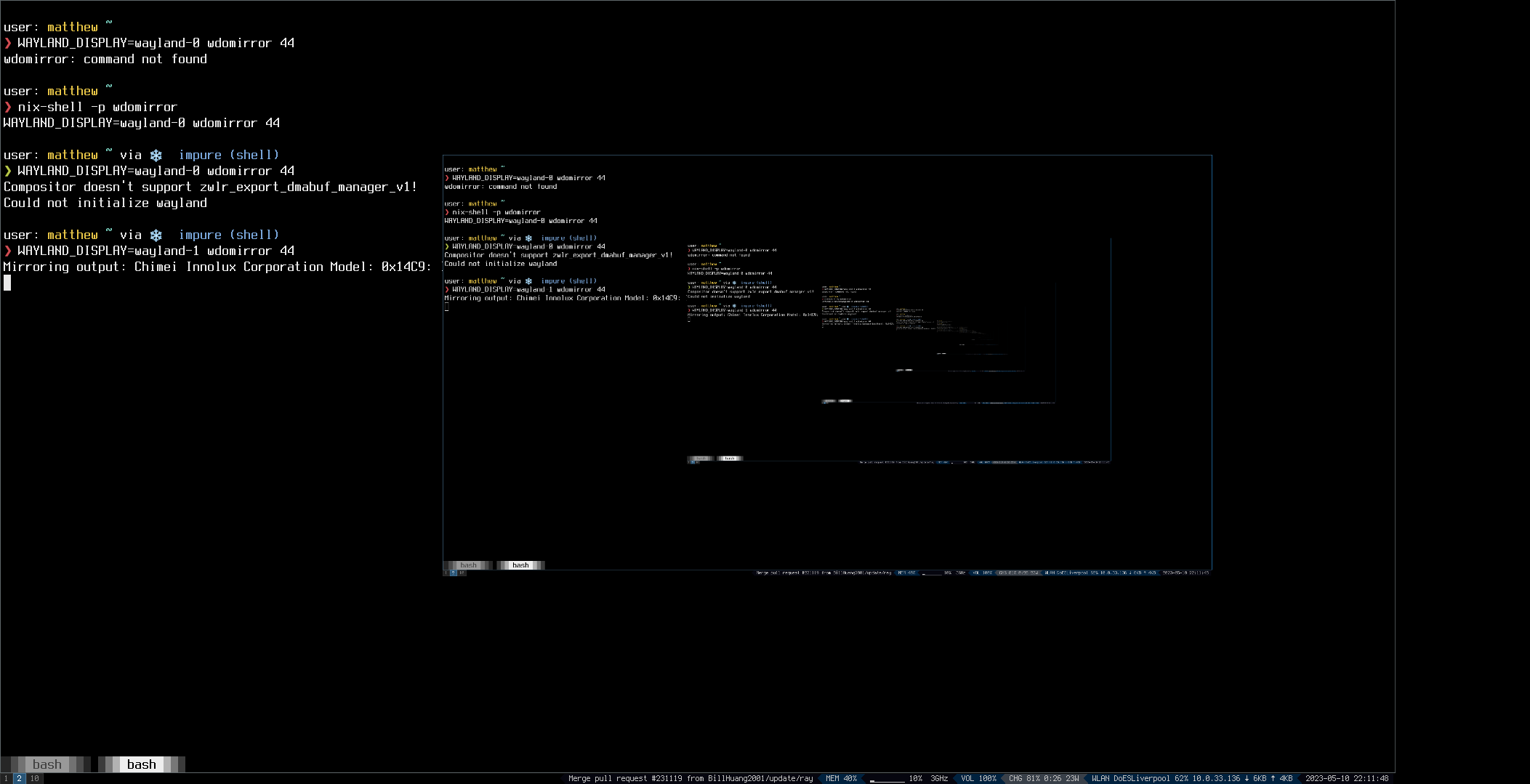 flatland doesn't support wayland even - Stardust XR