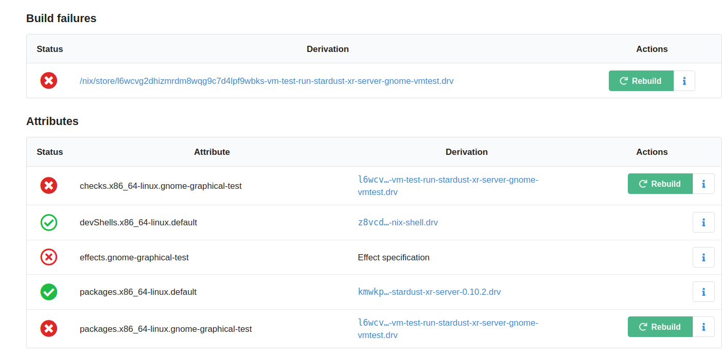 @Nova https://hercules-ci.com/github/StardustXR/server/jobs/112 - Stardust XR