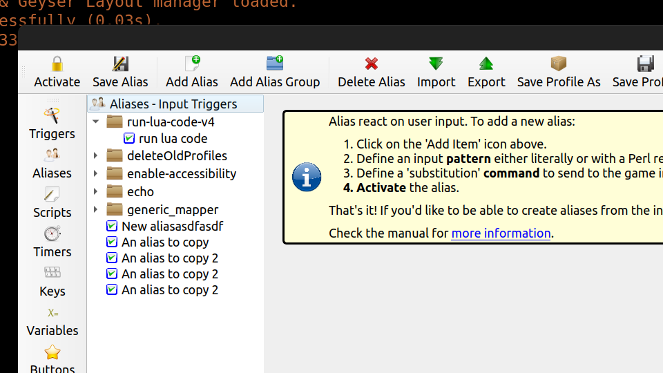 I like the mudlet editor, as script editors in mud clients go. But it's ...