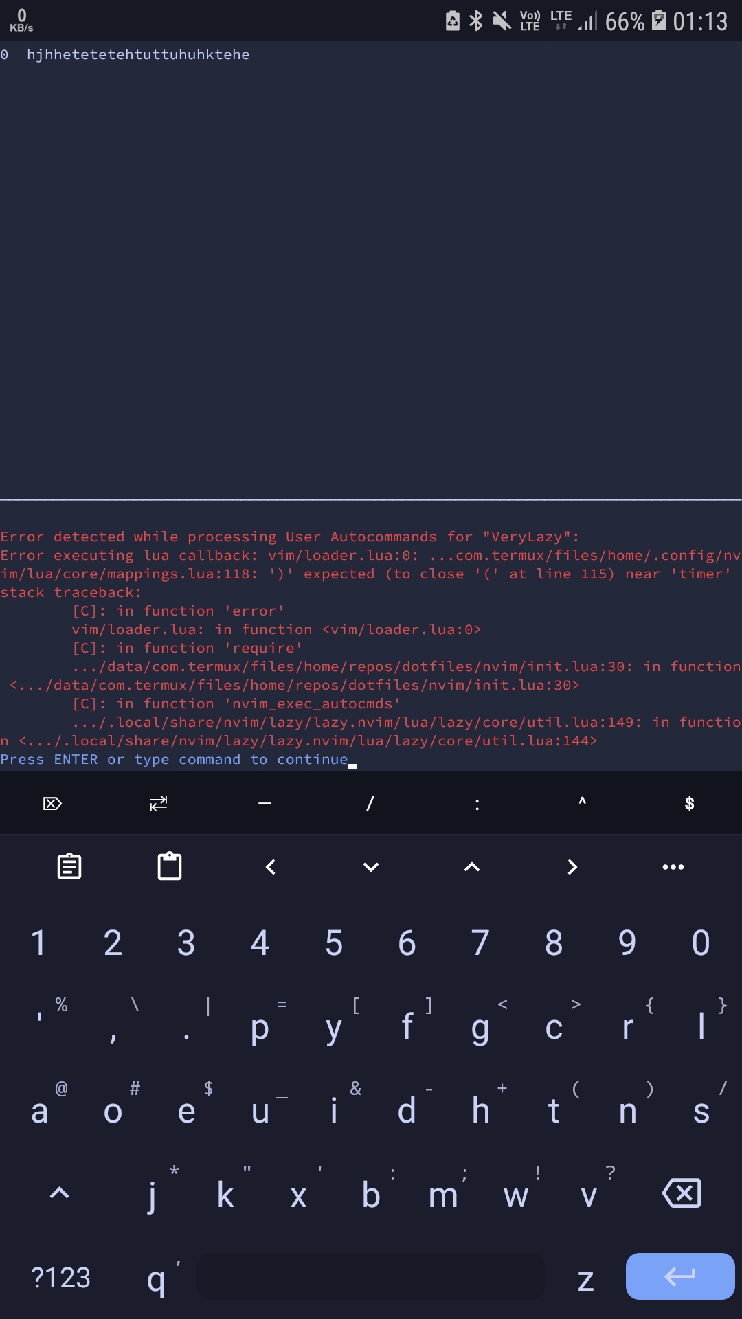 pls neovim - Termux