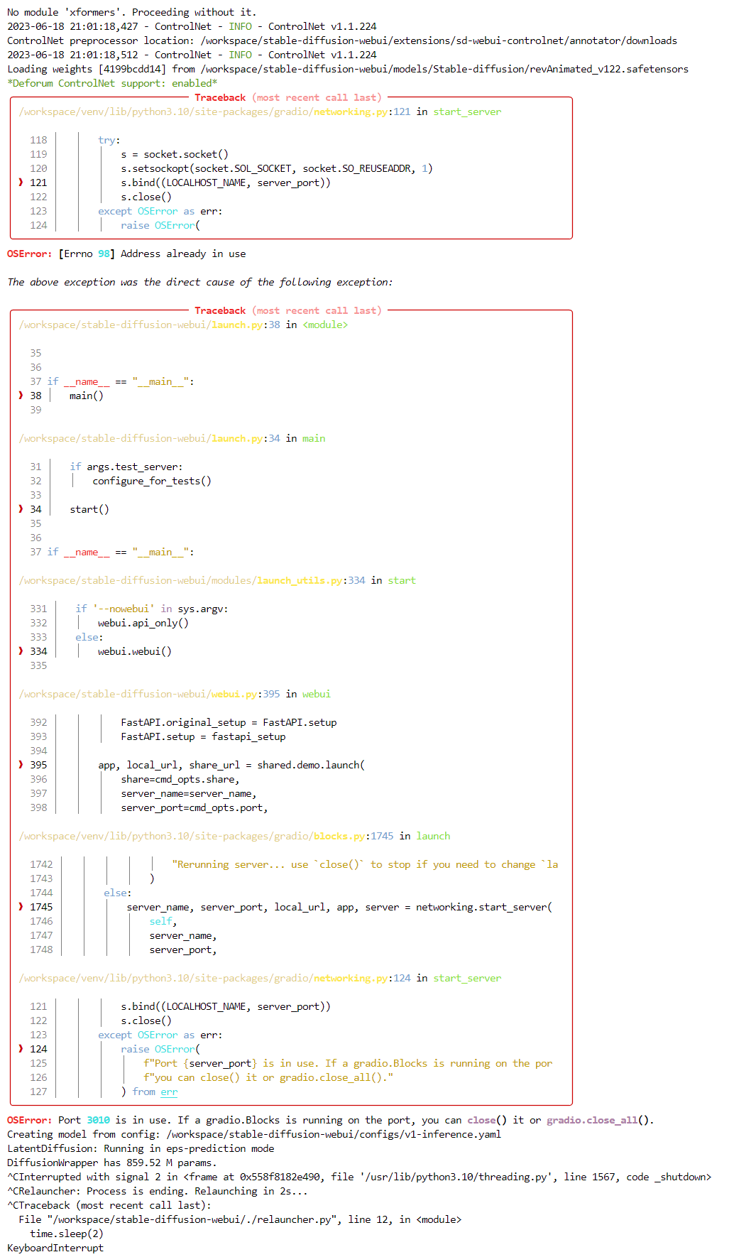 yes the internal port stays the same, only the external port changes when you reset your pod ...