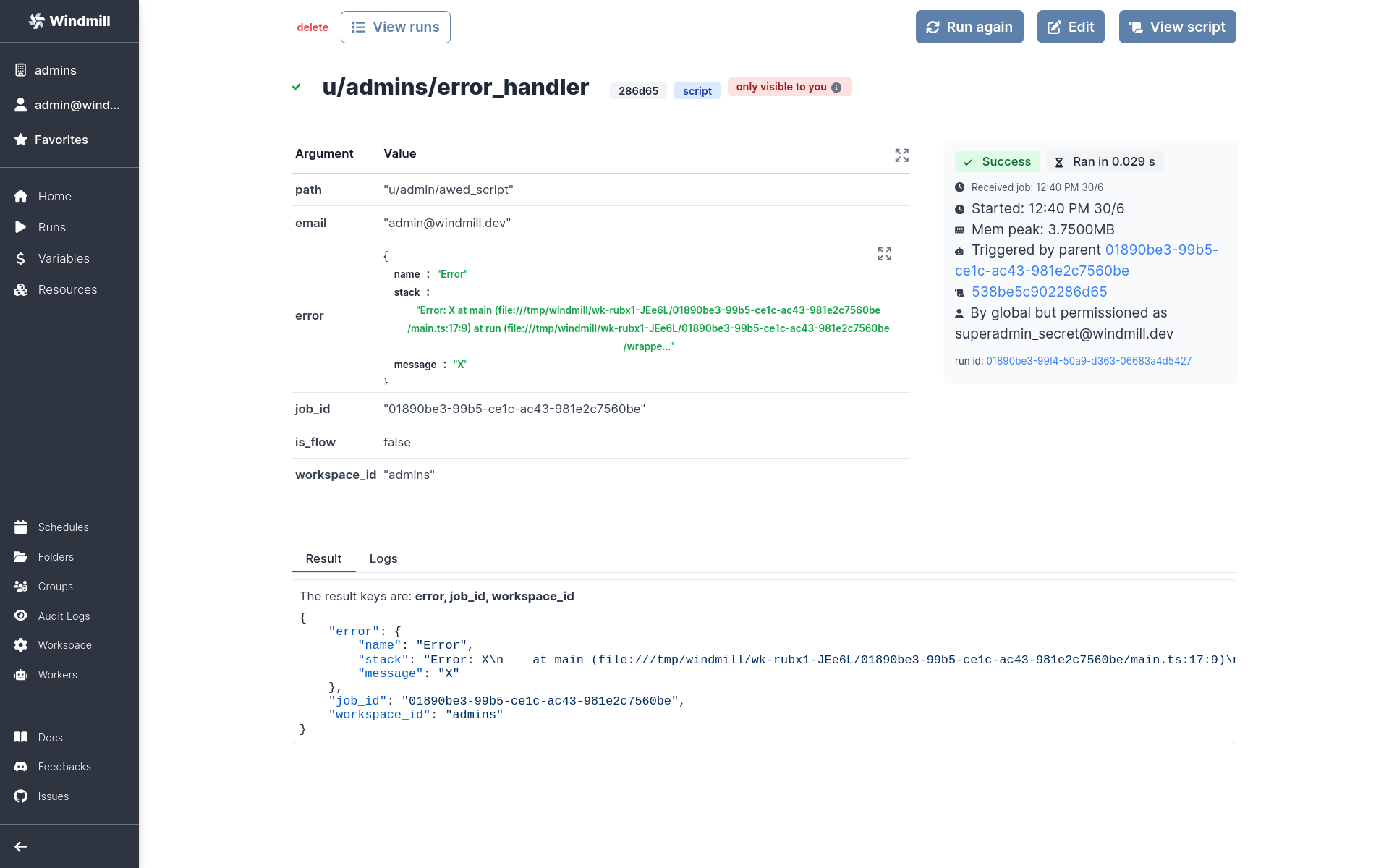 Added a global error handler configurable as instance environment variable: GLOBAL_ERROR_HANDLER ...