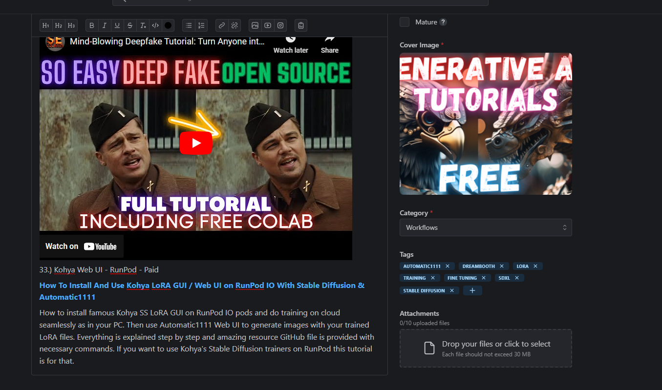 preparing a civitai article : - Software Engineering Courses (SECourses)