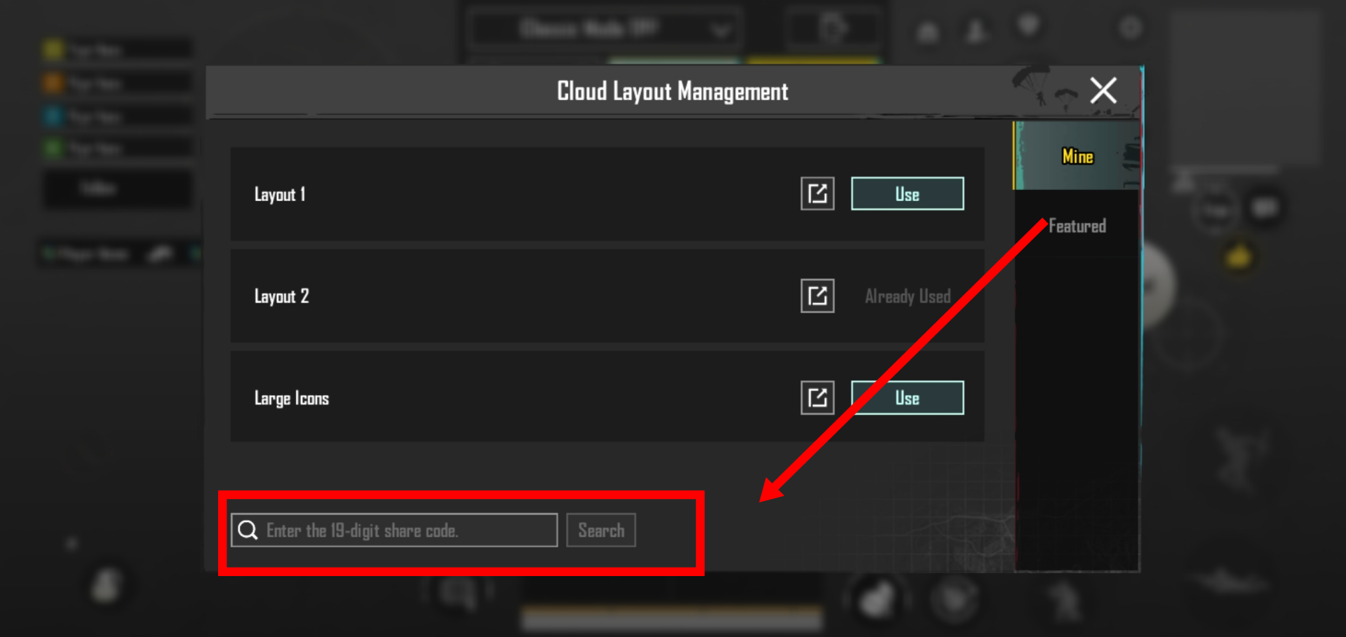 Go to **Settings** > **Customize Buttons** > **Customize** > **Layout**: - PUBG MOBILE