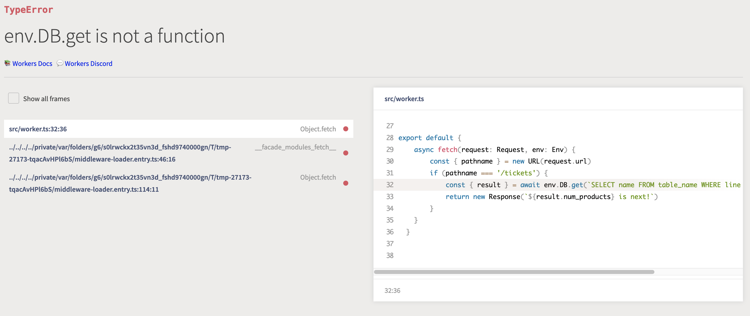 @oldmanmeta yeah we just return a response and write to the body stream as needed - Cloudflare ...