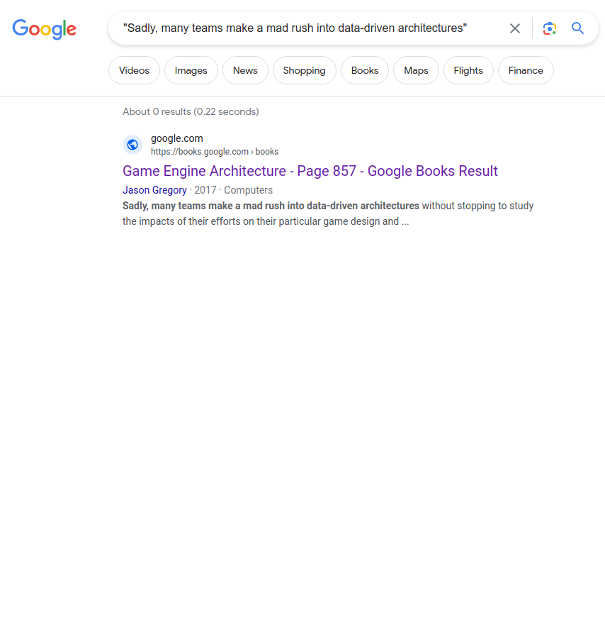 "Game Engine Architecture (Second Edition)" by Jason Gregory, appearently... - Silk.NET