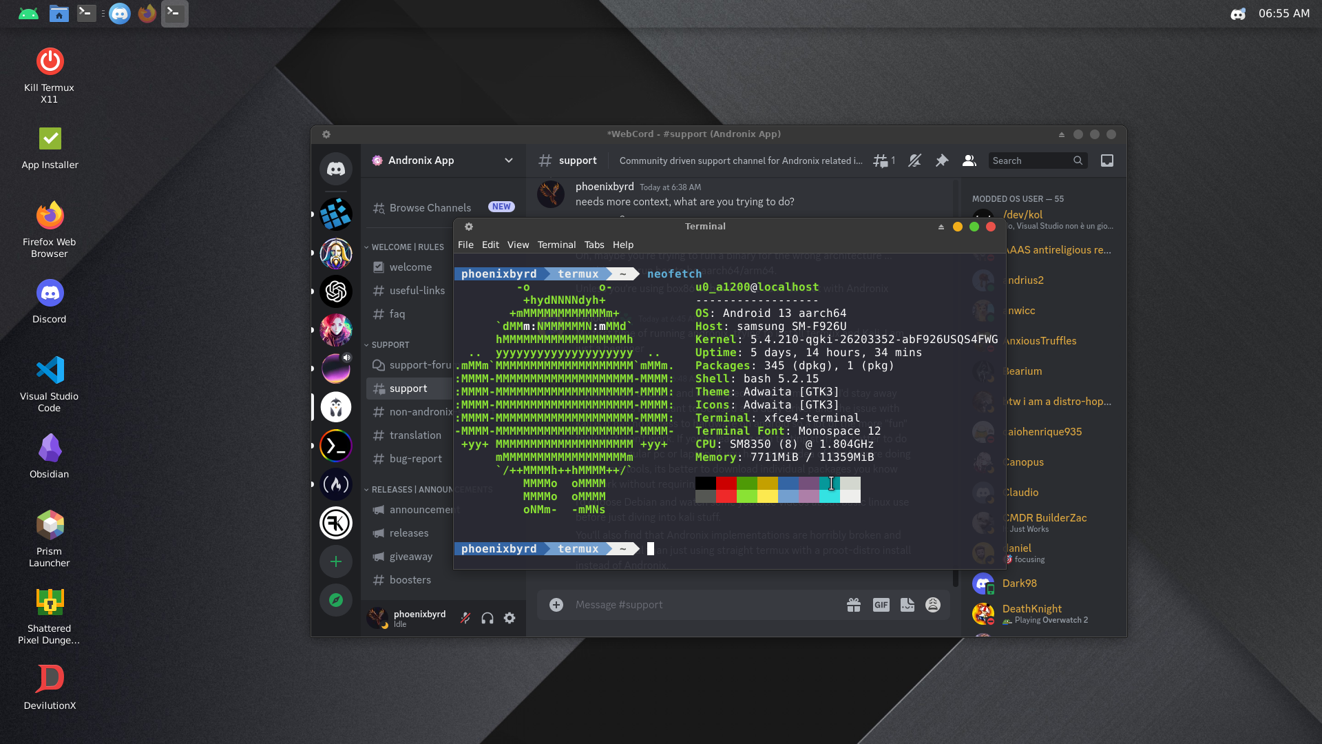 Welcome to linux - Andronix App