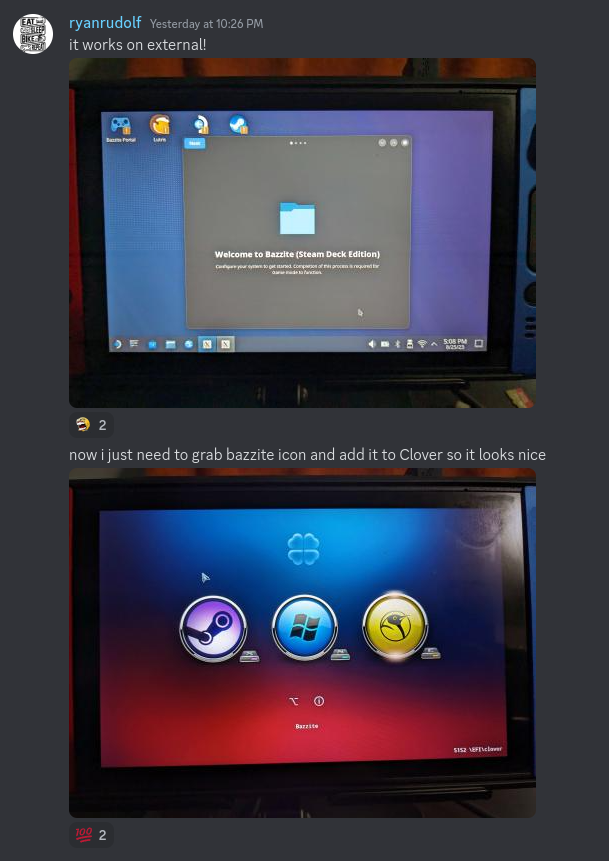 Curious how well Bazzite would work with a handheld/laptop hooked up to ...