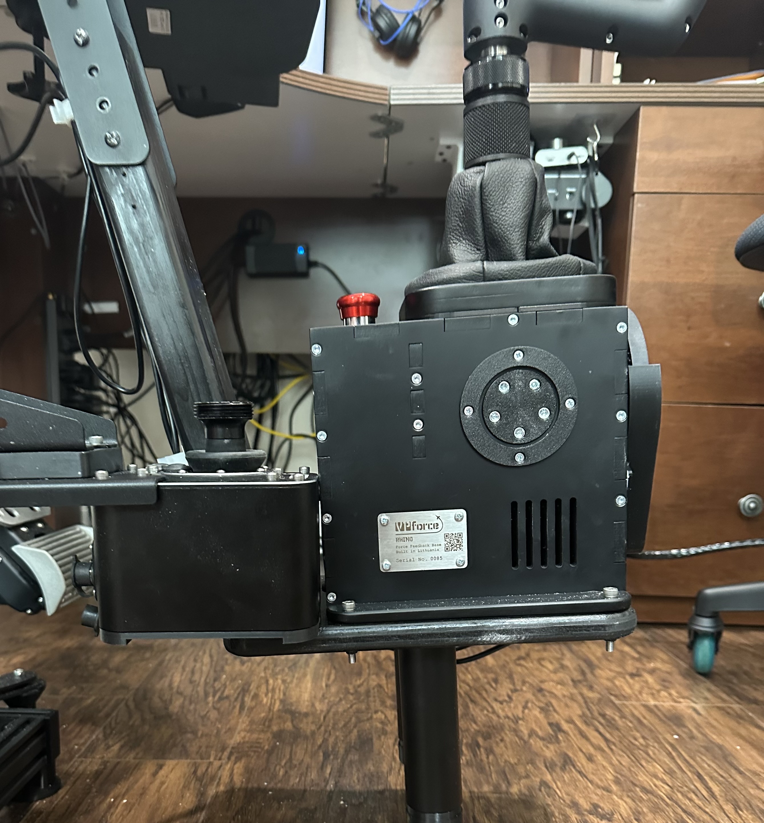 It makes the stick follow the trim, Razbam didn't implement proper FFB ...