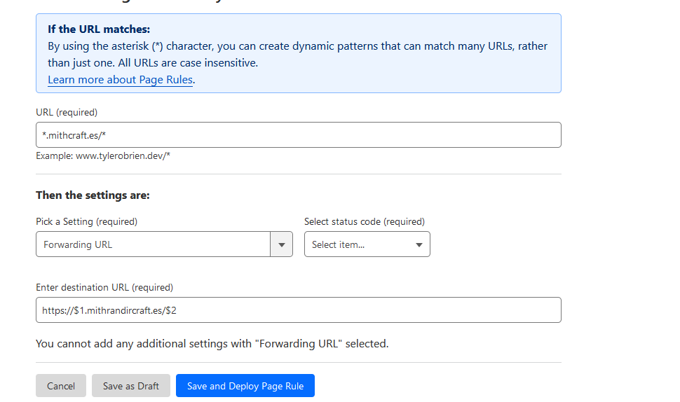Help with simple domain name redirection registers - Cloudflare Developers