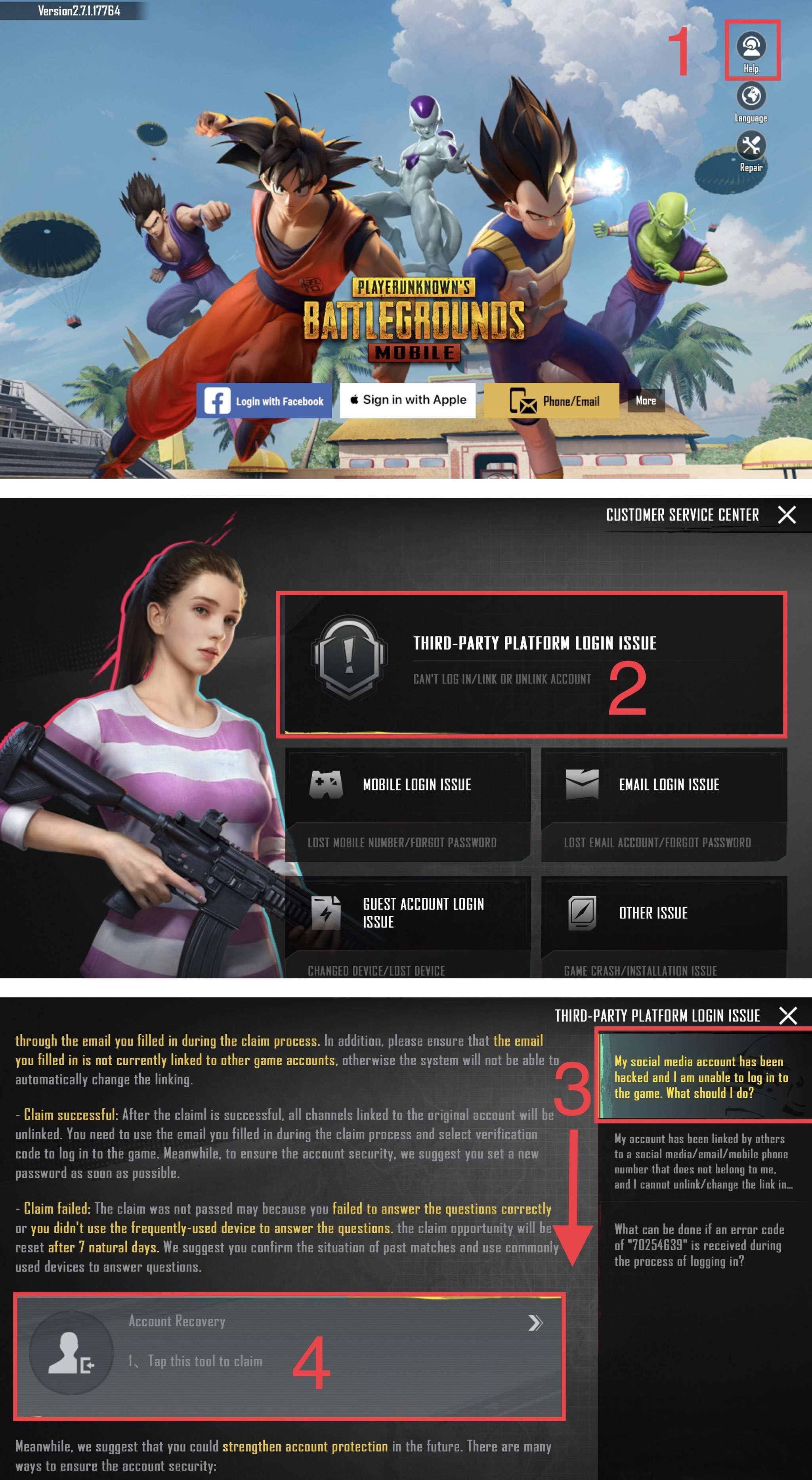 How can I try to contact customer service again. How to say to be able ...