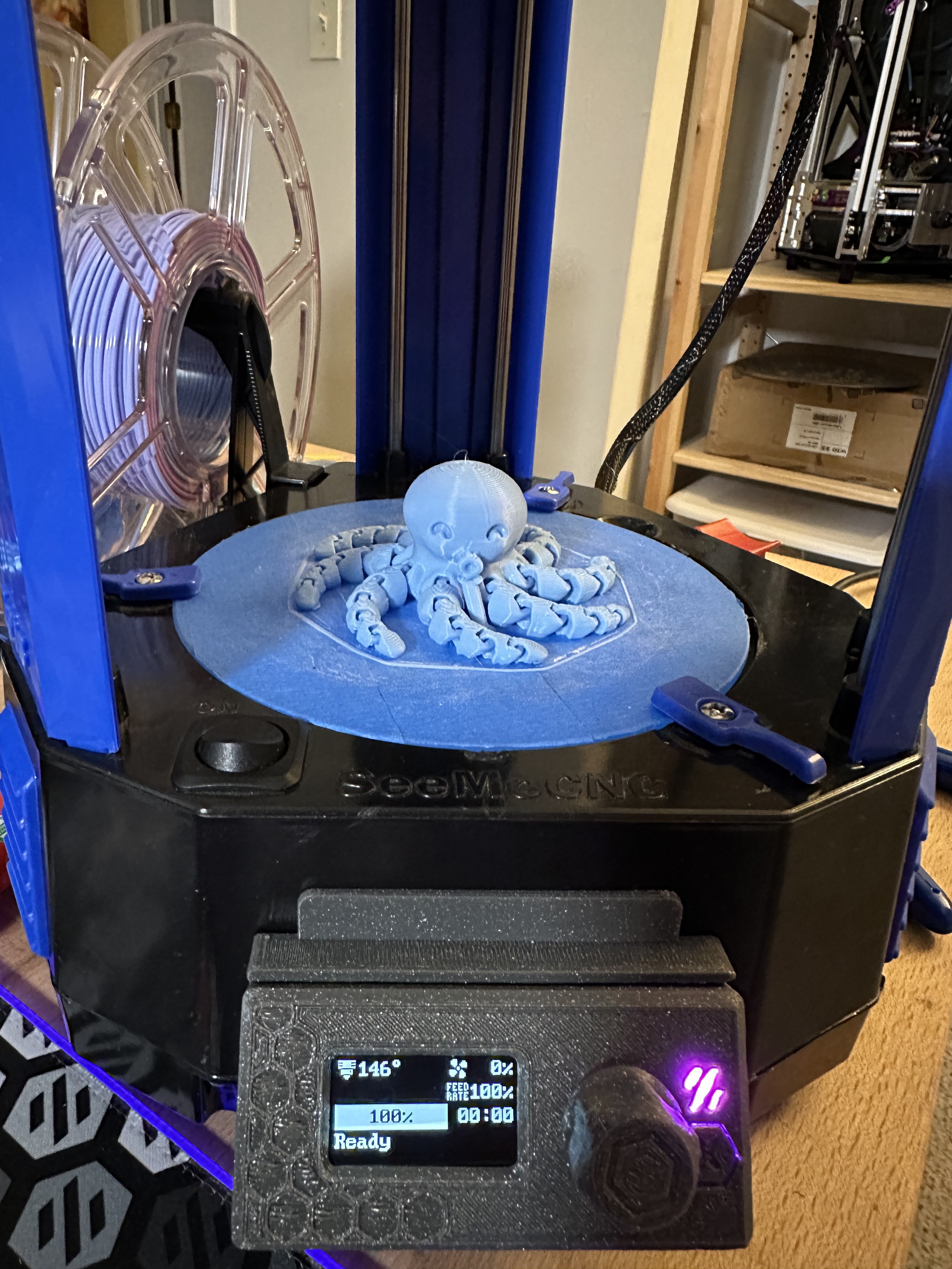 The new Elixir filament prints very nicely and of course Purple ombre - Cookiecad