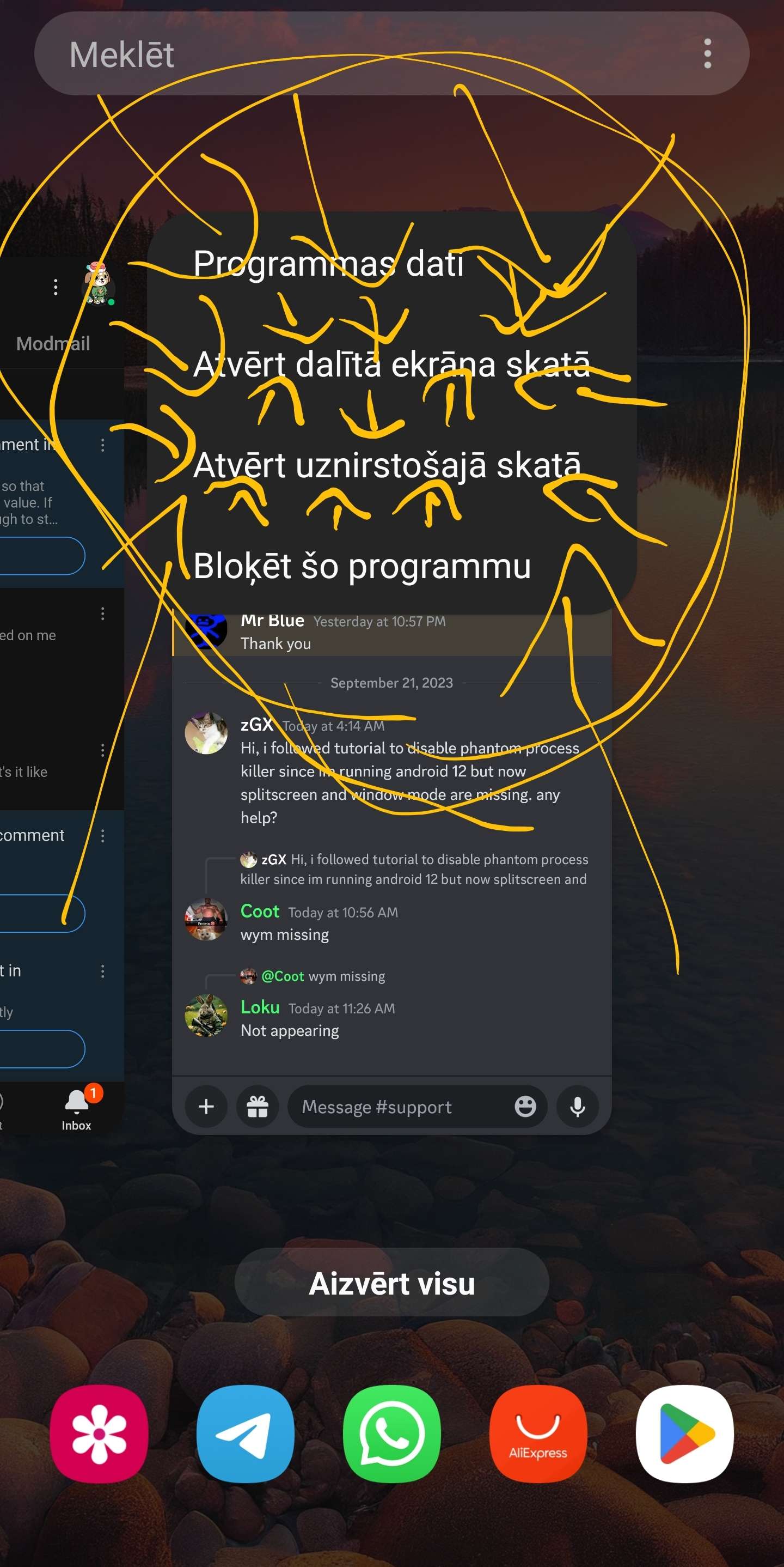 Not appearing - Andronix App