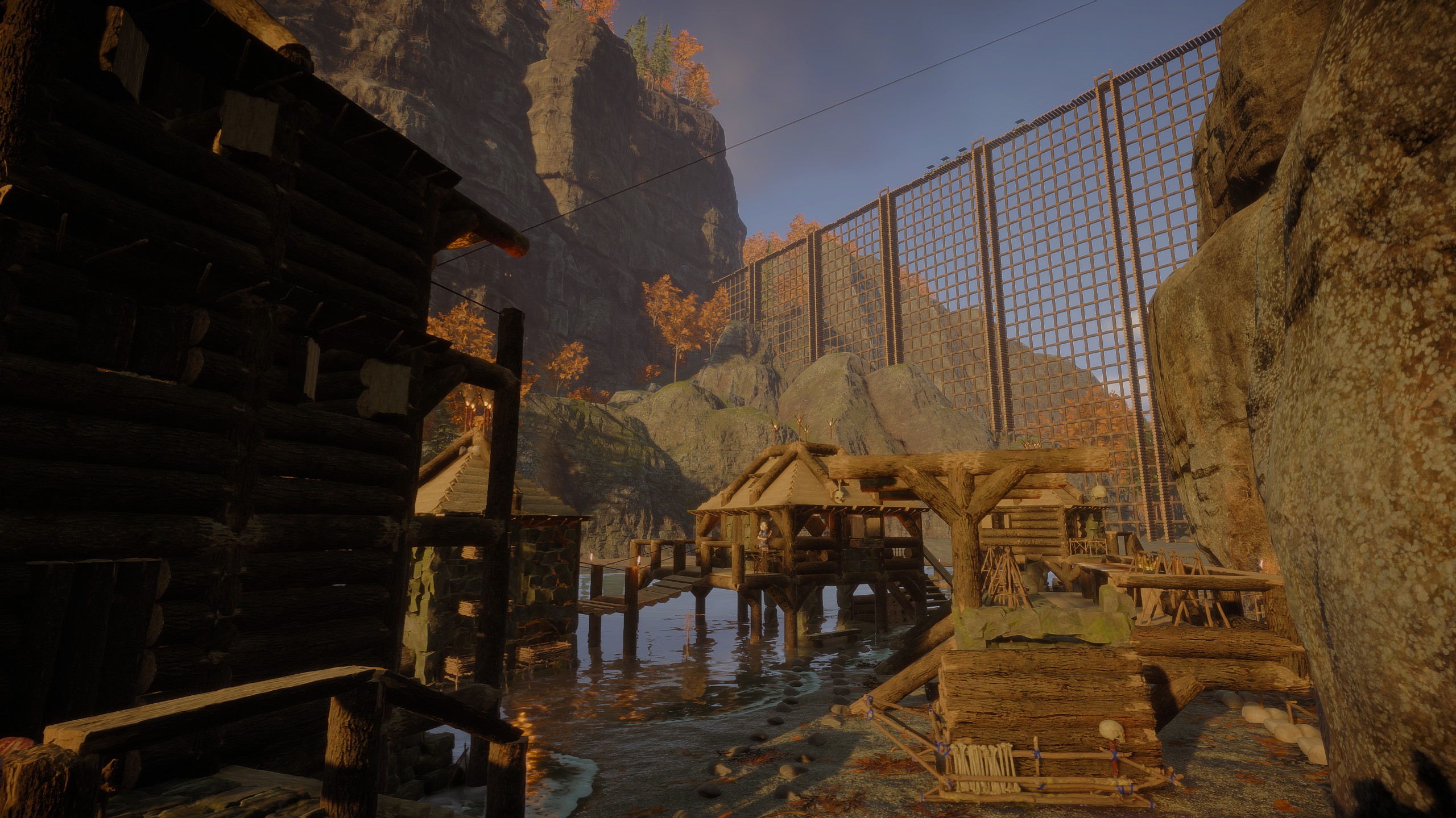 this is what my wall village area thing place ravine bridge looks like ...