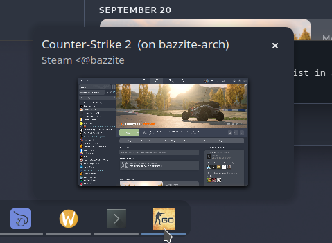`distrobox create --name bazzite-arch --image ghcr.io/ublue-os/bazzite-arch --unshare-netns ...