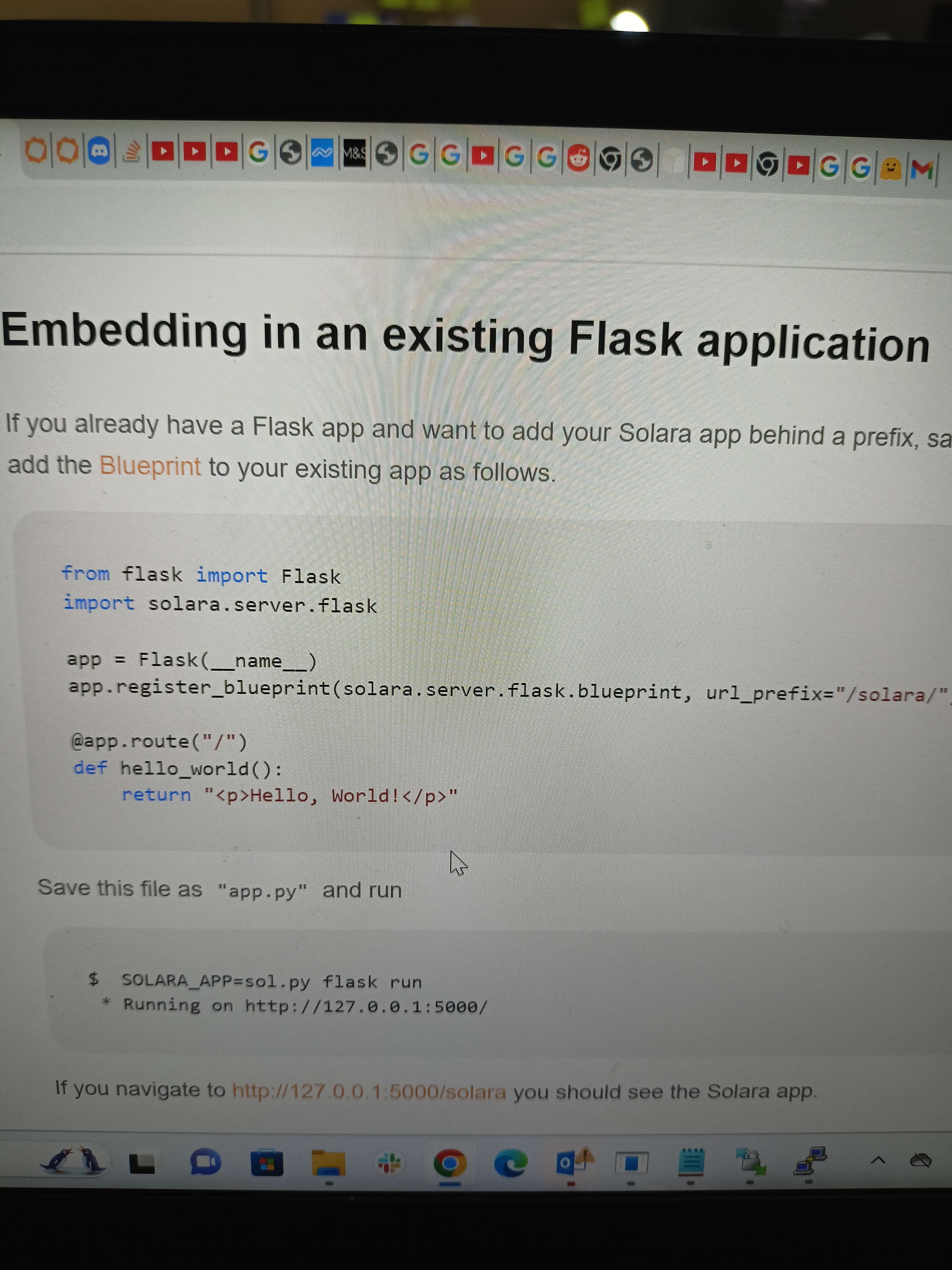 ```python @app.route("/") def hello_world(): from solara import render ...