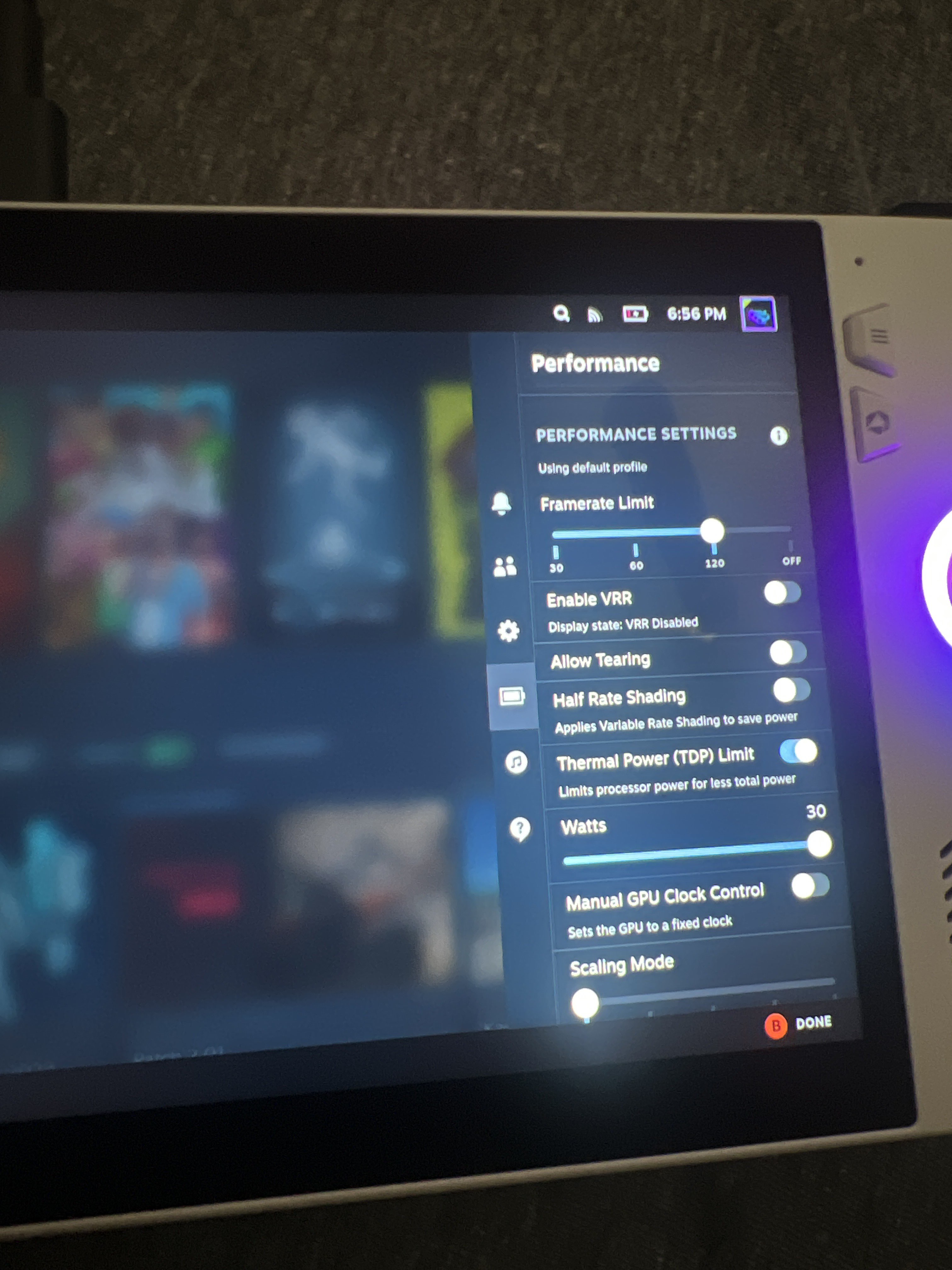 Steam menu came up - Universal Blue