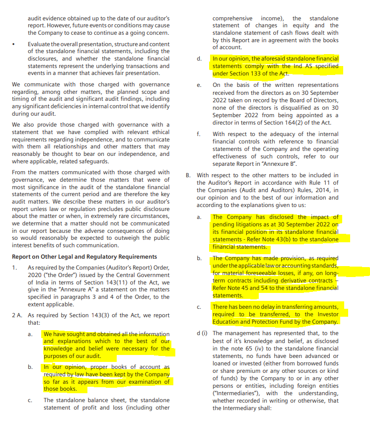 Management commentary is written by management. It can be factually ...