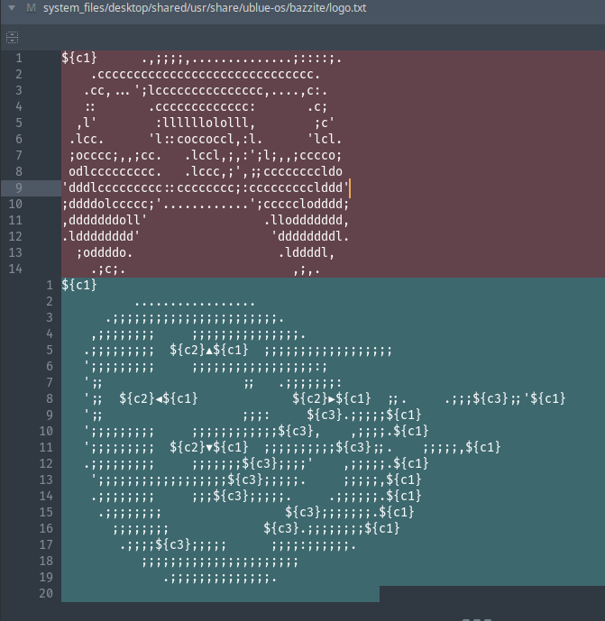 how do we feel about multi-color ascii? - Universal Blue