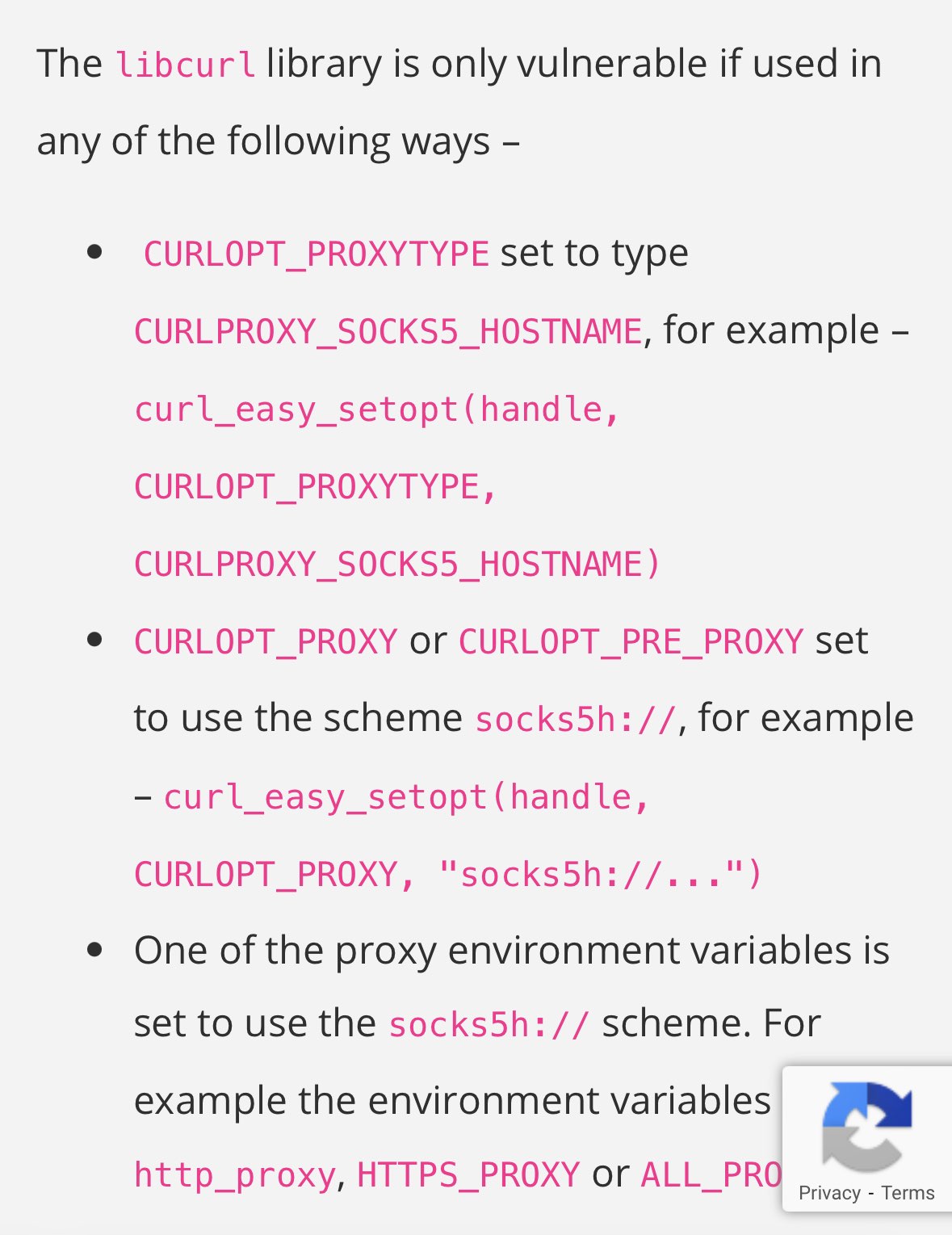 Tbh the curl vulnerability isn’t that bad as it requires specific configuration that isn’t that ...