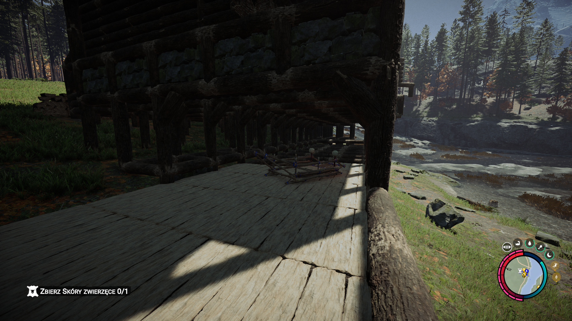 about half way done with* making space for storage, now goal is floor and walls out of stone ...