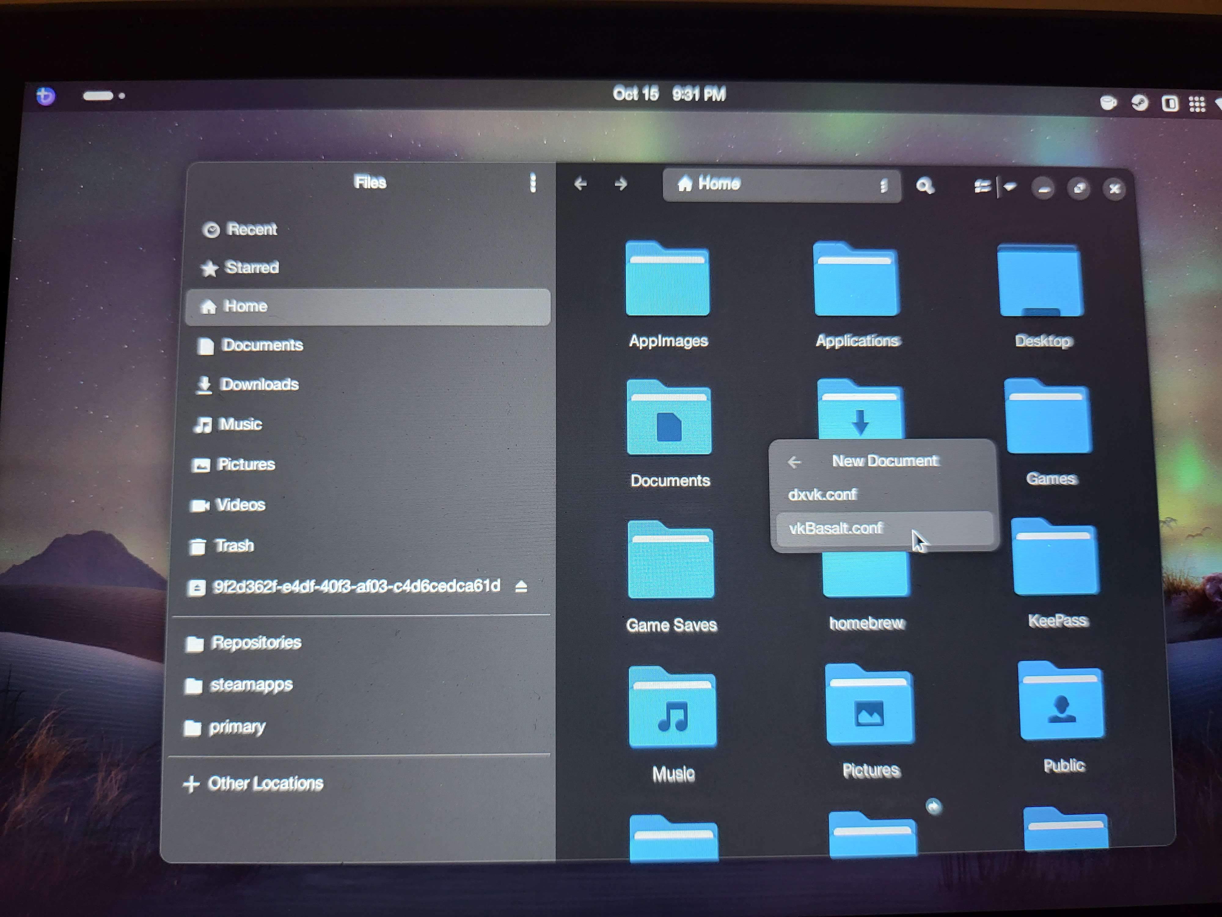 New indicator, new tailscale, new logo menu - Universal Blue