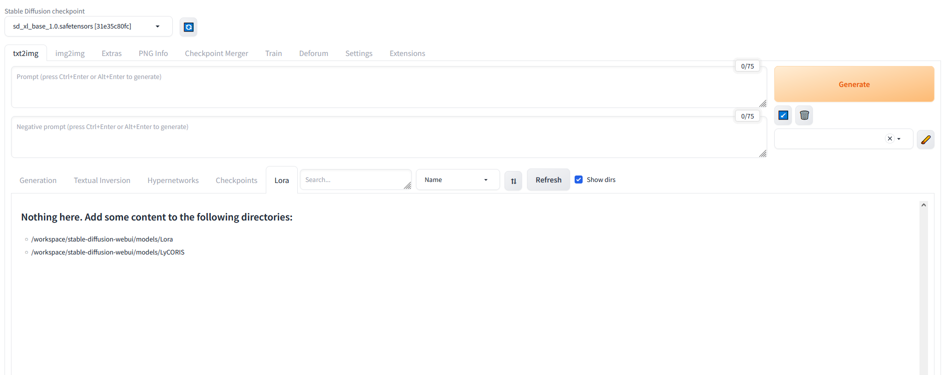 guys I train a lora yesterday and I upload the file to the lora folder and still doesn't show up ...