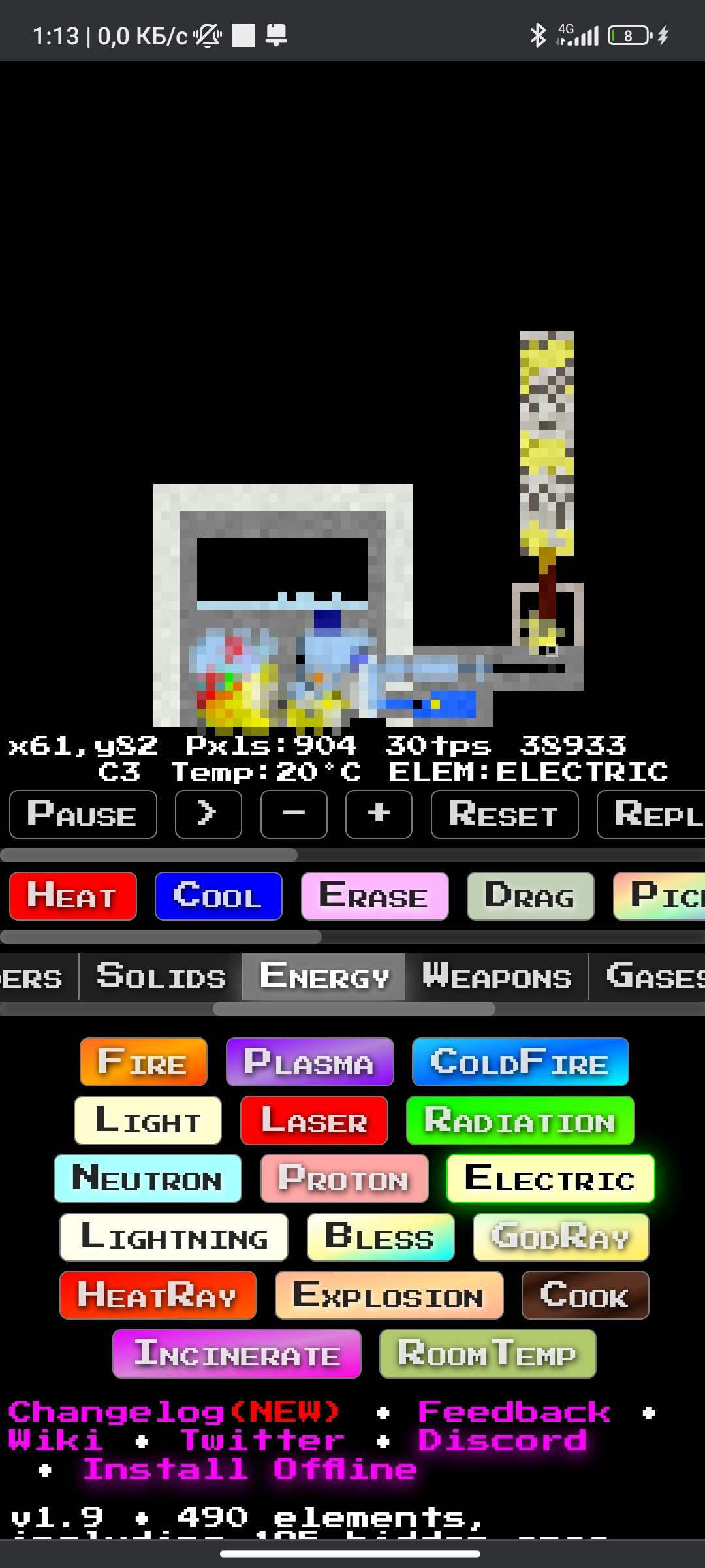 gallium gas + time and chance - ⛄ R74n / Sandboxels