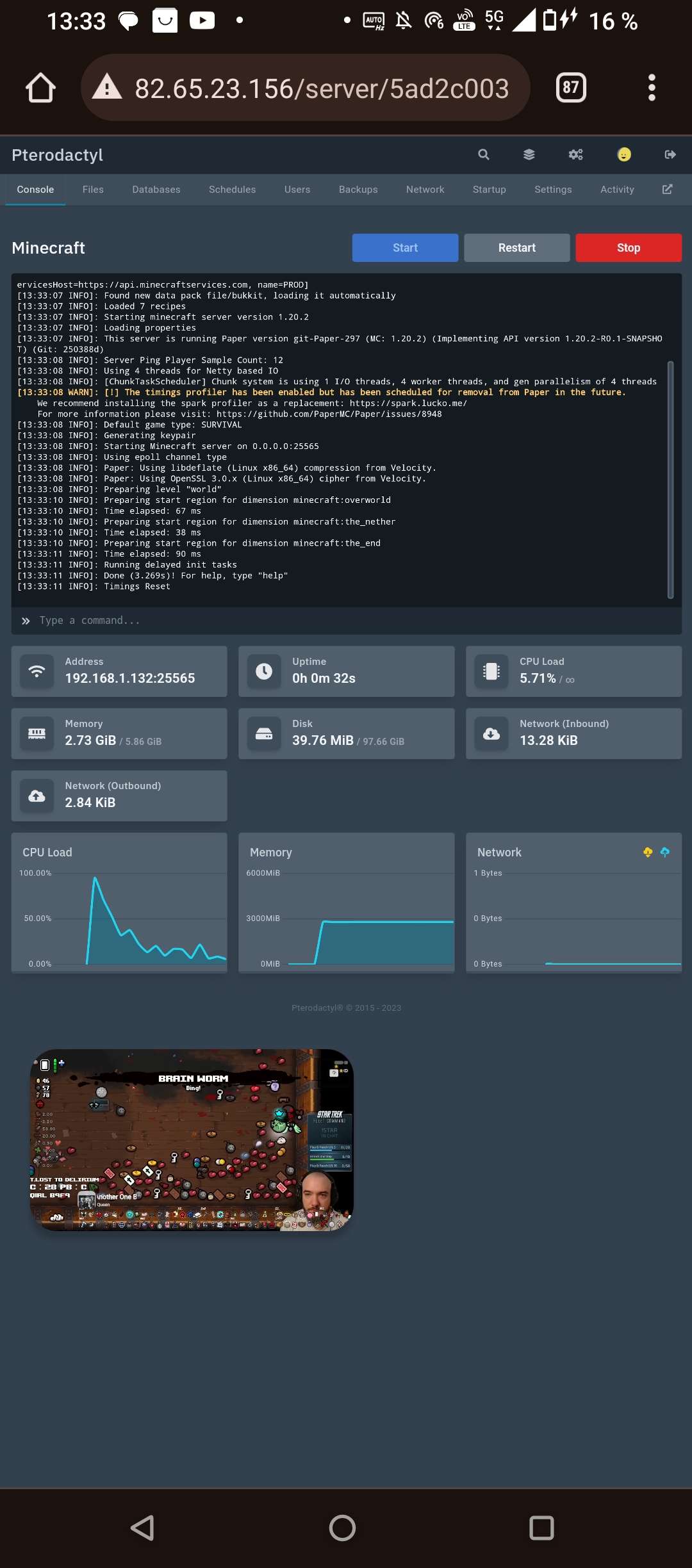 - Pterodactyl Installation Script